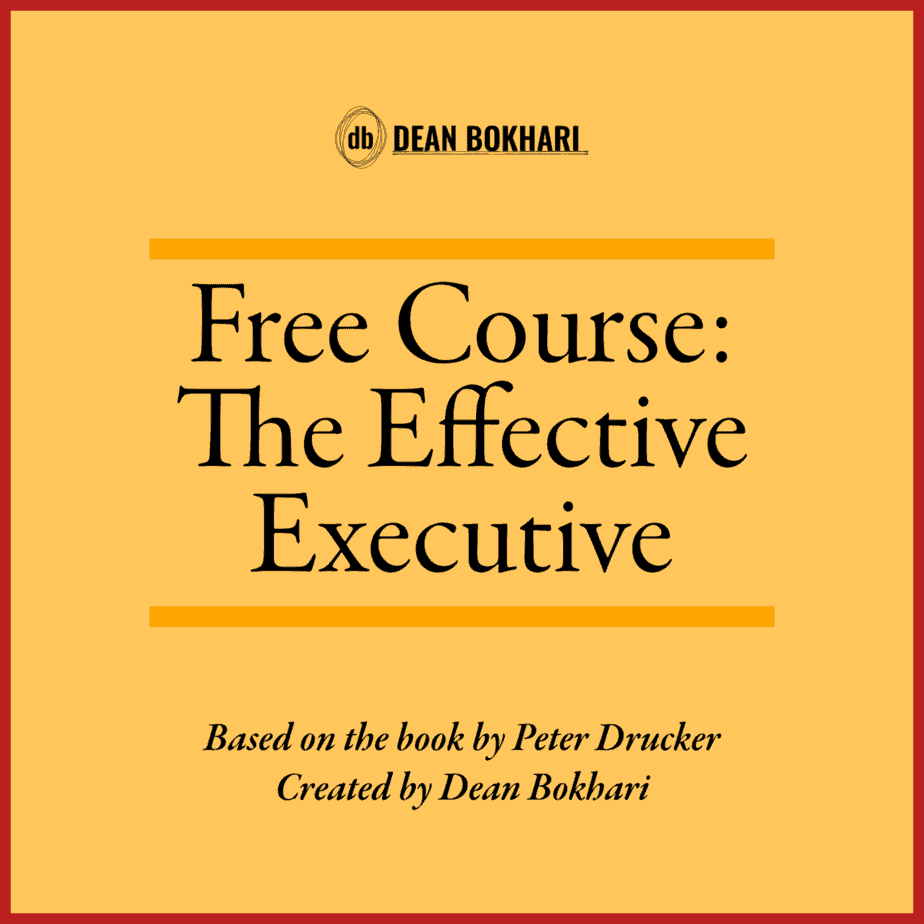 Free Course: The Effective Executive by Peter Drucker
